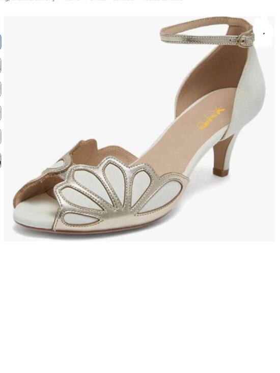 XYD | Shoes | Xyd Ivory Dance Ballroom Latin Jazz Kitten Heels Peep Toe ...